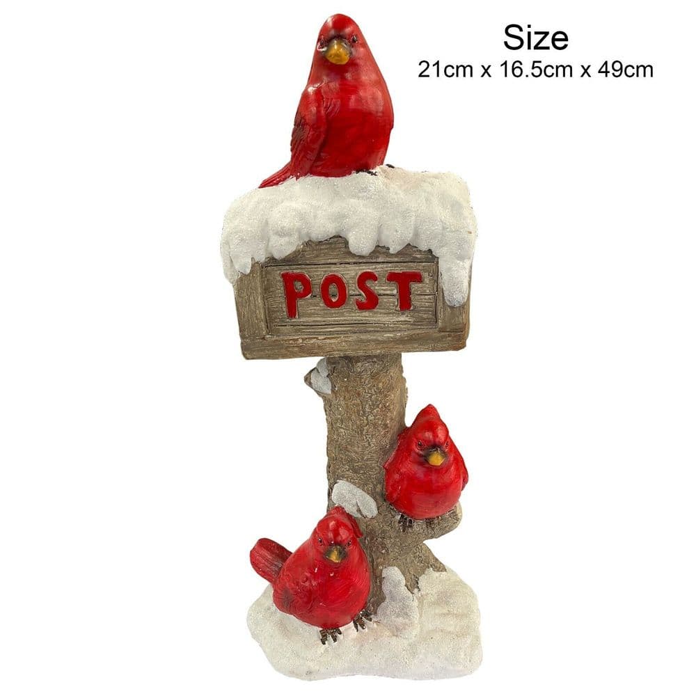 Christmas Very Large Festive Snowy Letter Post Box Ornament NFY20174-49 ...