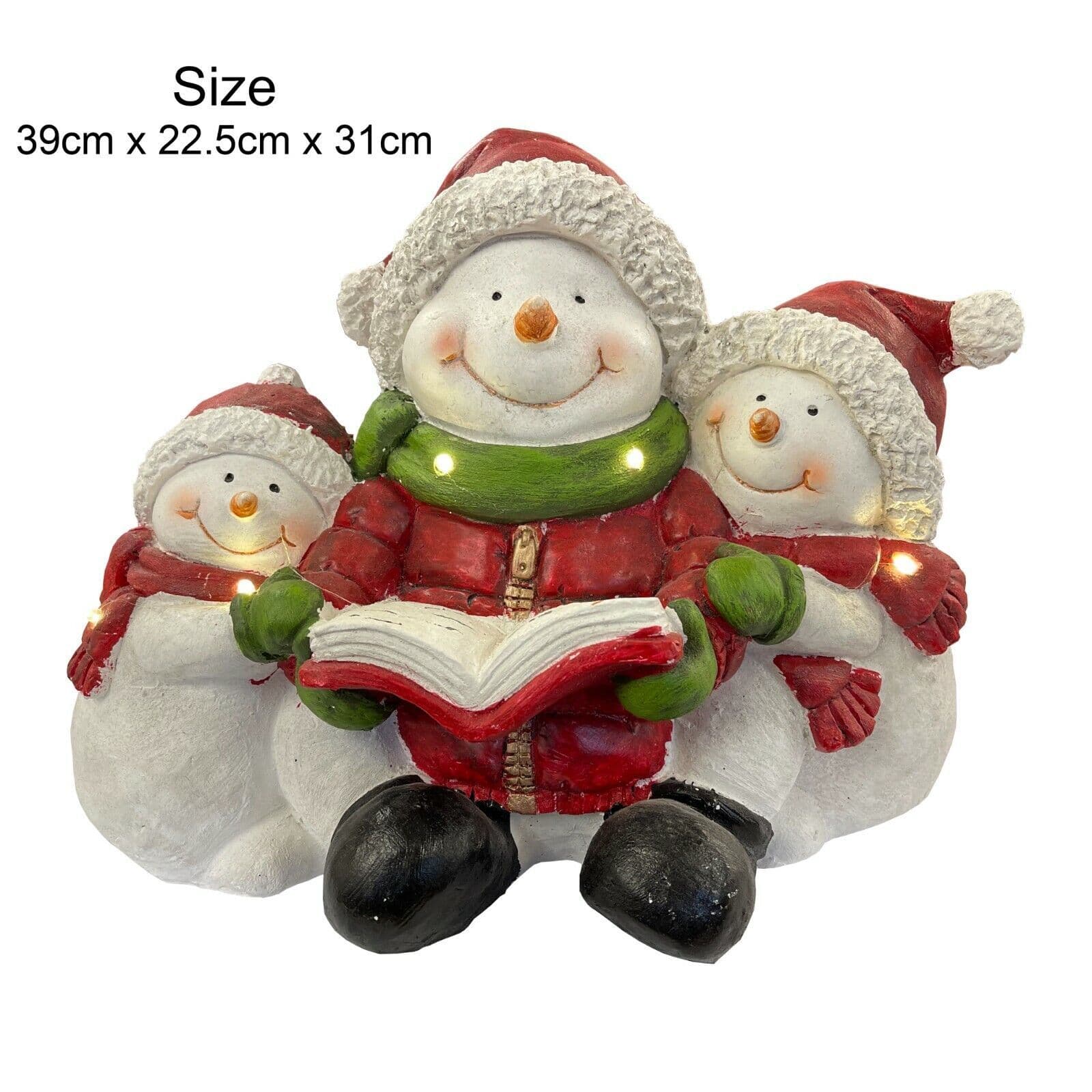 Christmas Very Large Light Up Festive Snowman Figures NFY20105-39 Xmas ...