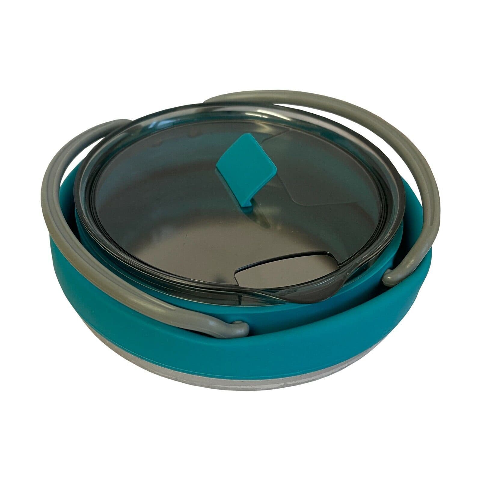 Collapsible Camping Saucepan Kettle Silicon Cooking Pot Caravan Camper ...