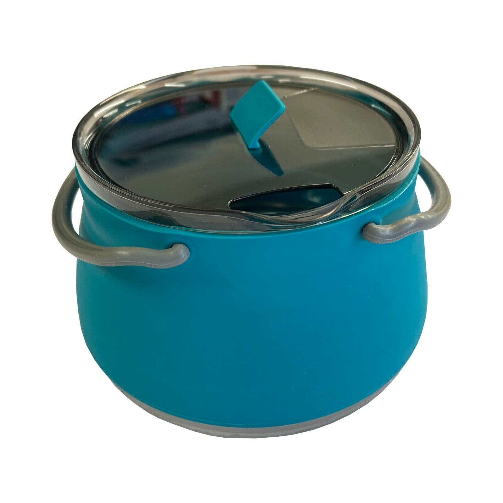 Collapsible Camping Saucepan Kettle Silicon Cooking Pot Caravan Camper ...