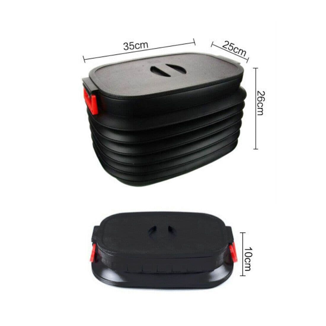 COLLAPSIBLE CAR BOOT ORGANISER LID folding shopping storage tidy van ...