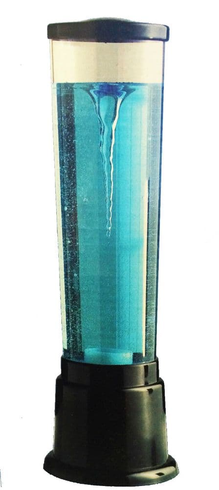 COLOUR CHANGING VORTEX SWIRLING WATER BUBBLE TABLE LAMP
