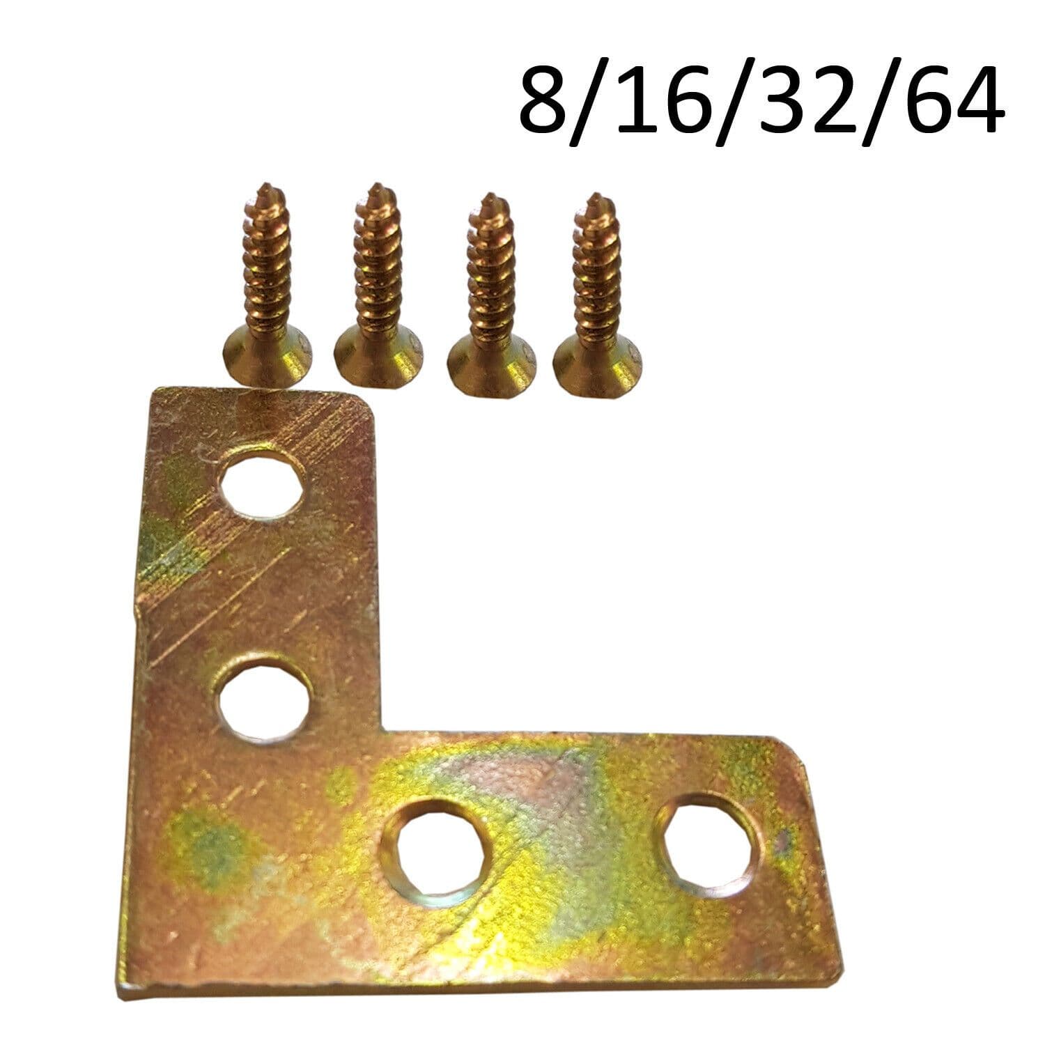 CORNER PLATE 36mm FIXING BRACKET BRACE SCREWS 36mm right angle W1-0312