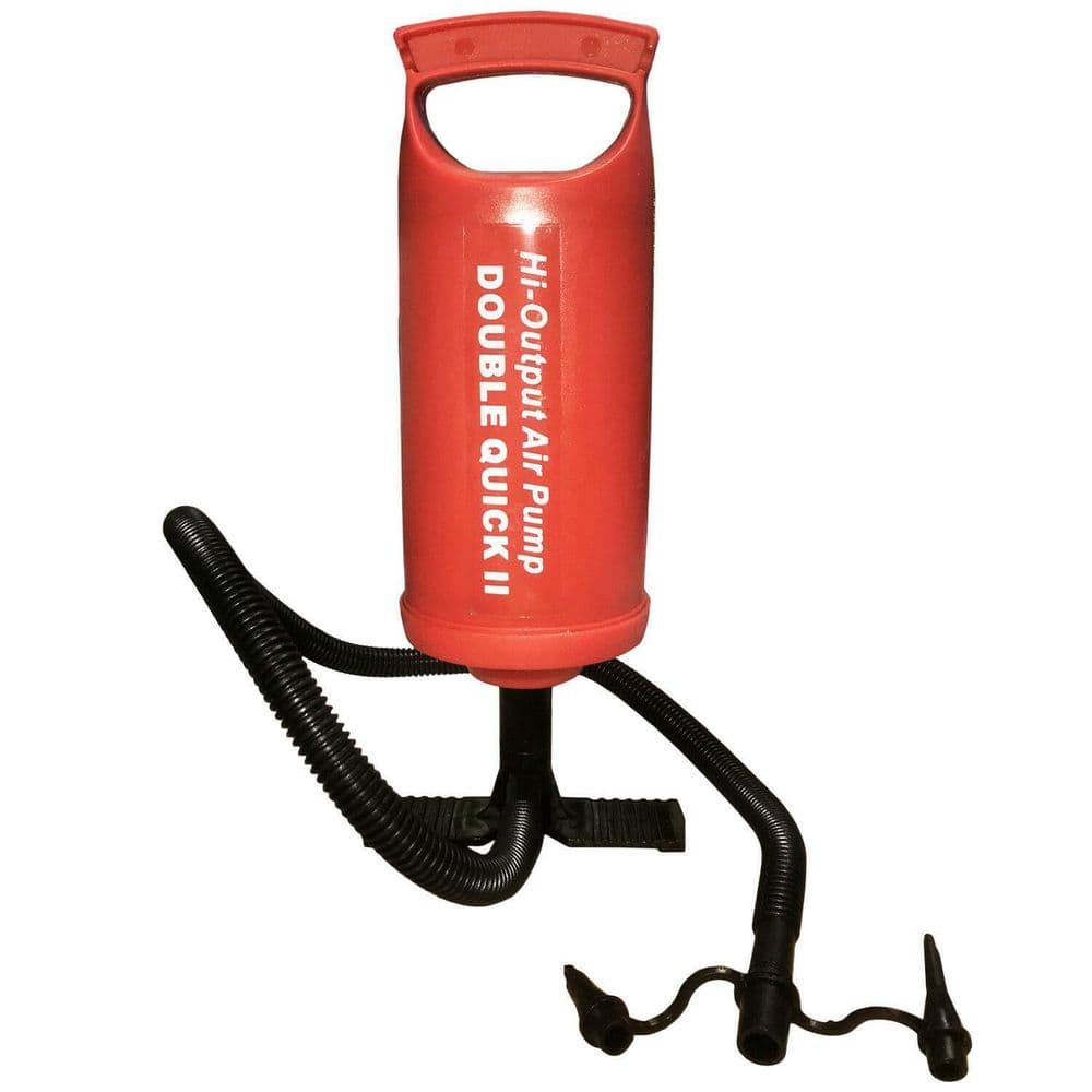 DOUBLE ACTION AIR HAMMER HAND PUMP LARGE CAPACITY air bed boat camping ...