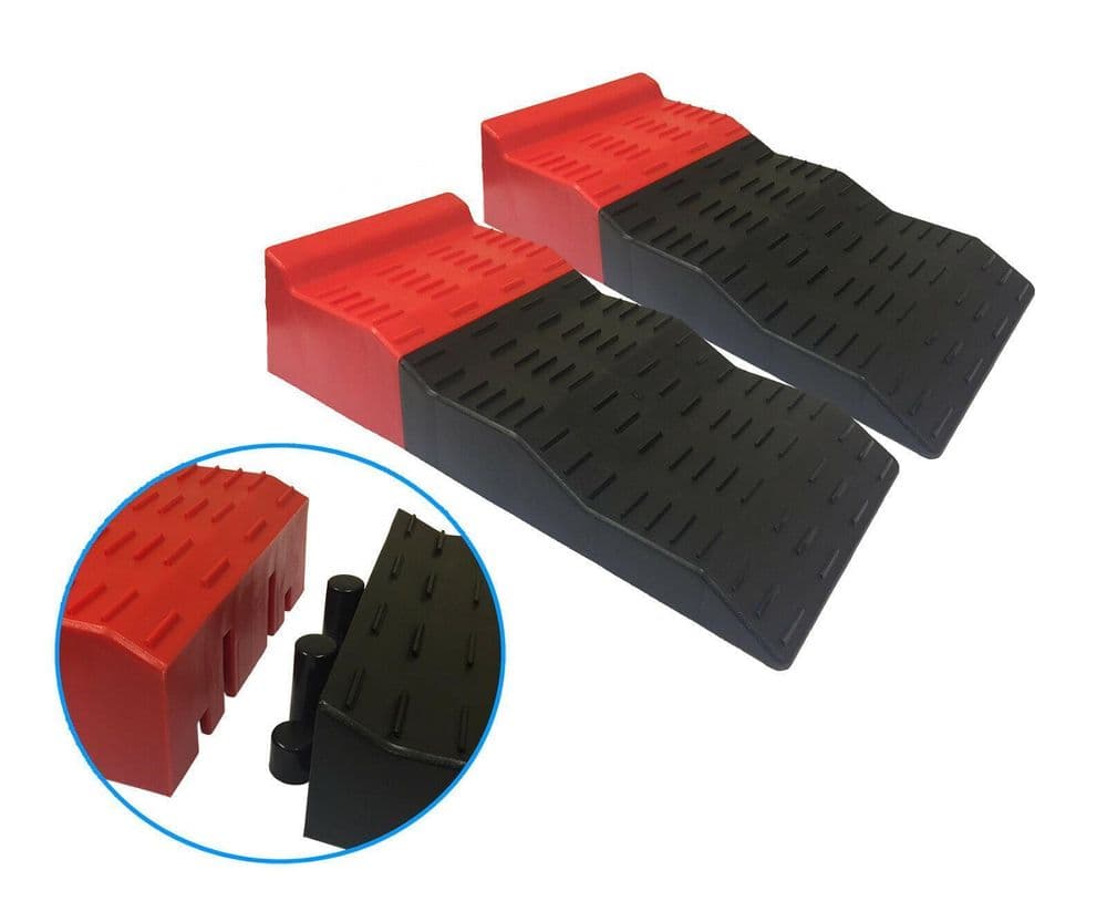 EXTRA WIDE TWIN AXLE 3 step LEVELLING LEVEL UP RAMPS x 5T caravan motorhome