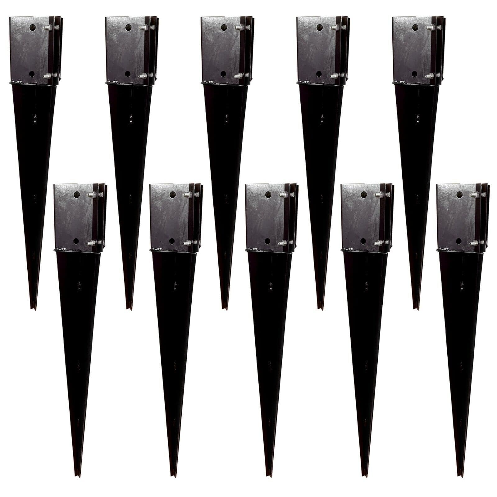 Fence Post Support Spike Bolt Grip Drive In Ground Stake 75mm/100mm ...