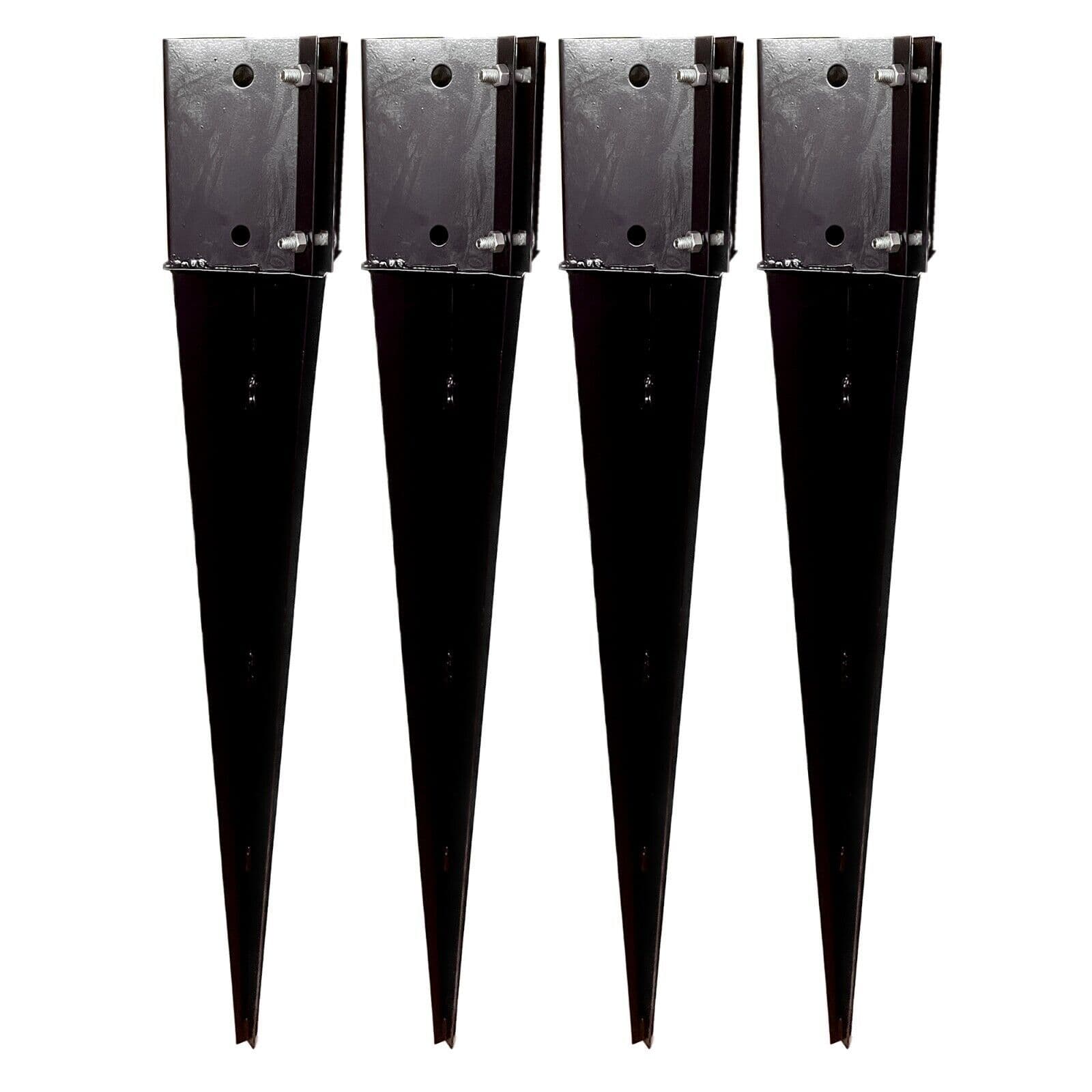 Fence Post Support Spike Bolt Grip Drive In Ground Stake 75mm/100mm ...