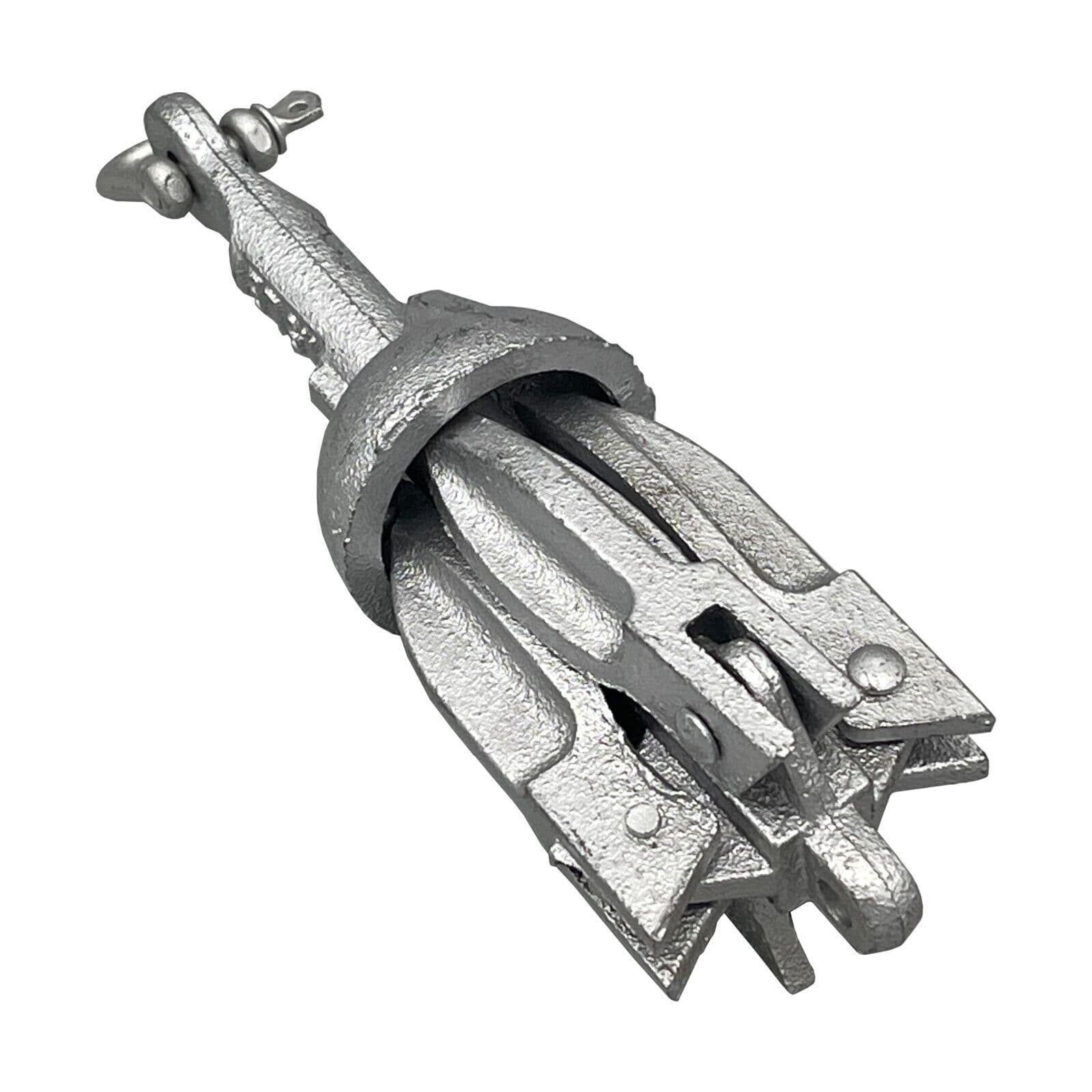 Folding Grapnel Anchor - Galvanised Dinghy Boat Kayak RIB Jet Ski ...