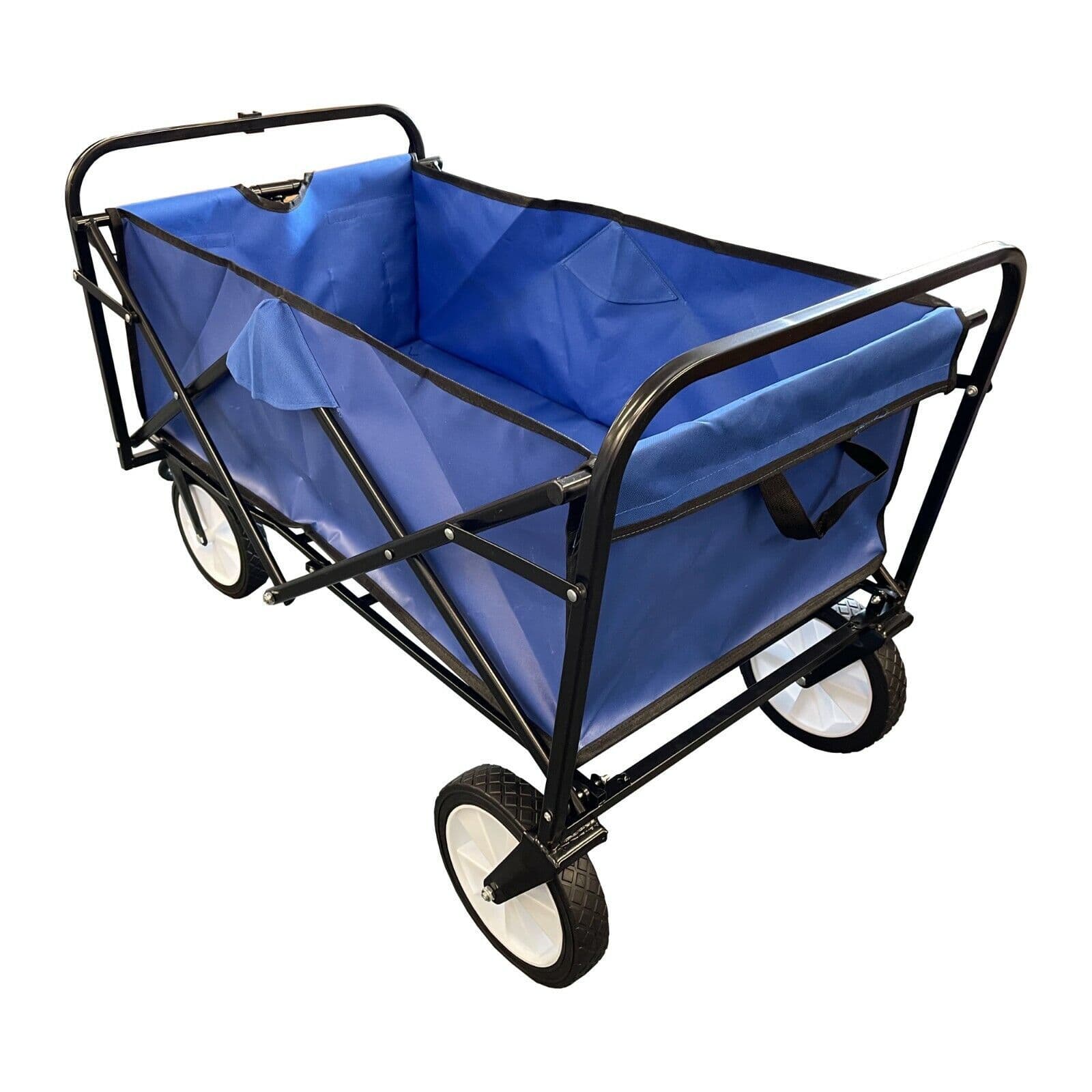 FOLDING WAGON CAMPING BEACH CART festival trolley garden picnic boat ...