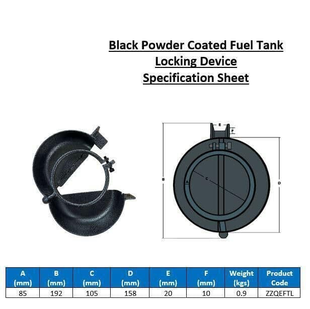 FUEL TANK CAP LOCKING DEVICE anti theft security lock - truck trailer