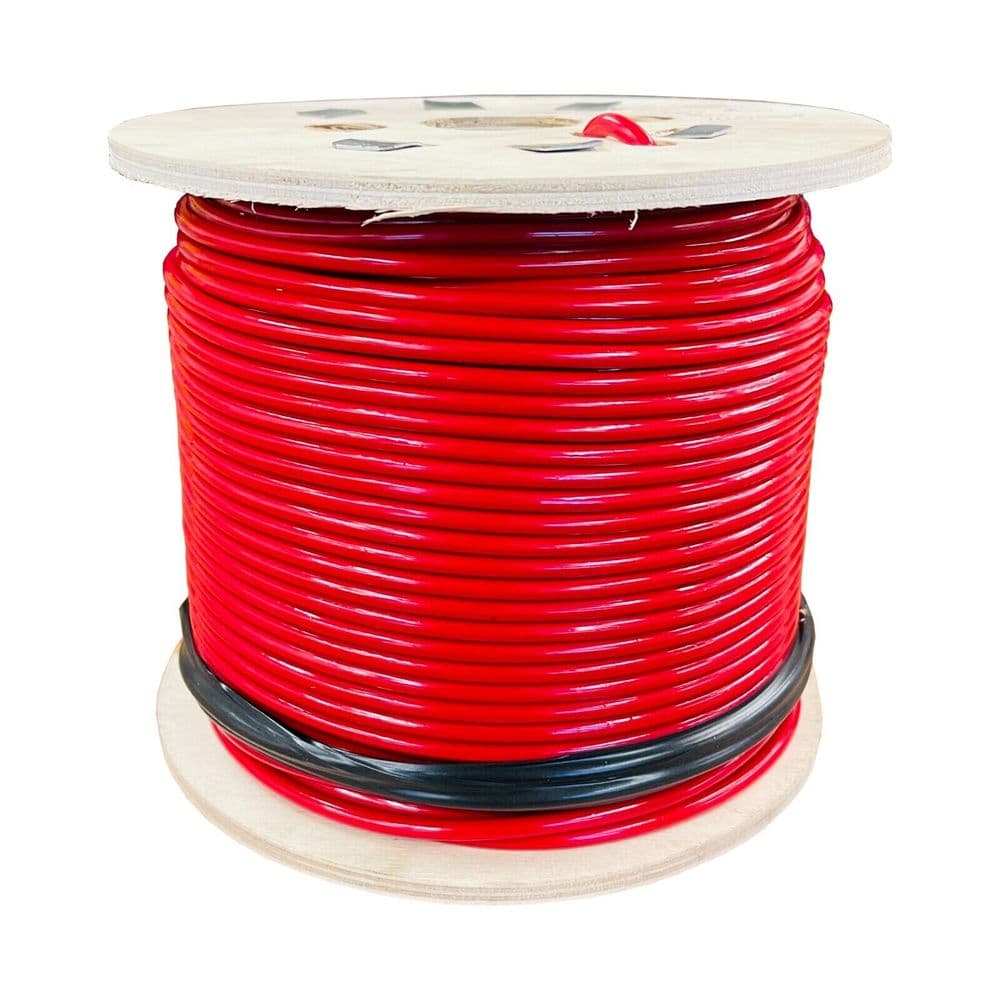 GALVANISED 7 x 7 WIRE ROPE RED PVC COATED 1 8mm 3mm 4mm 5mm 1metre ...