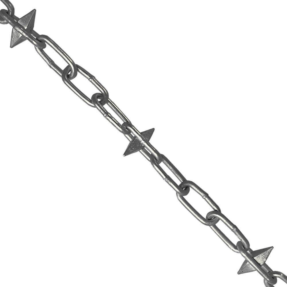 Galvanised Steel Spiked Chain 6mm x 25m Garden Fence Patio Decking ...