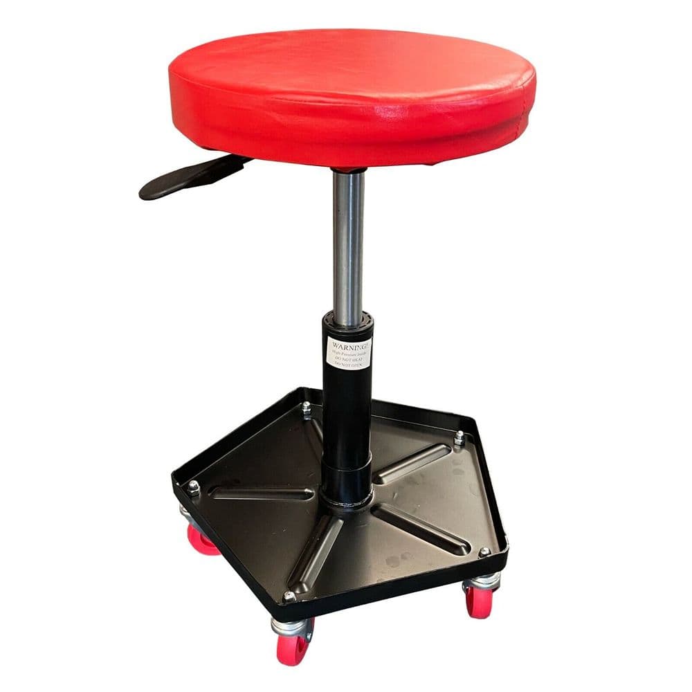 GARAGE WORKSHOP ADJUSTABLE STOOL SEAT CREEPER with TOOL TRAY mechanic ...