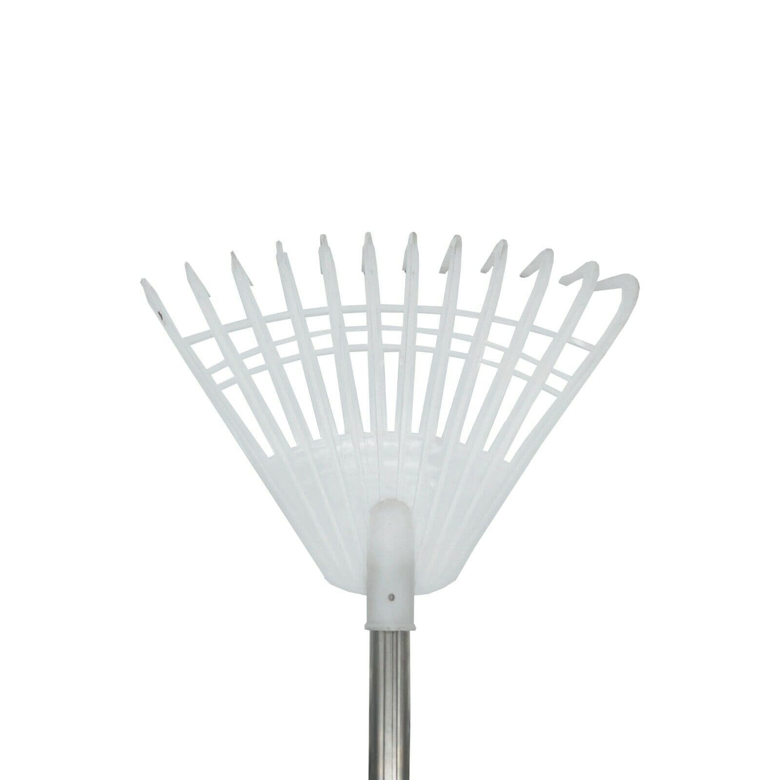Garden grass rake with handle lawn leaf grabber