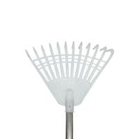 Garden grass rake with handle lawn leaf grabber