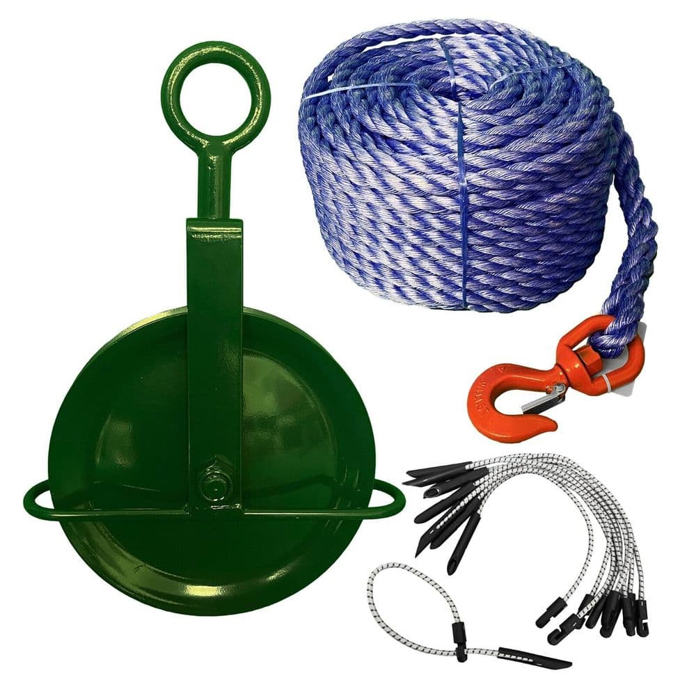 Gin Wheel 18mm Polypropylene with Swivel Hook & Toggle Ties 10m to 50 ...