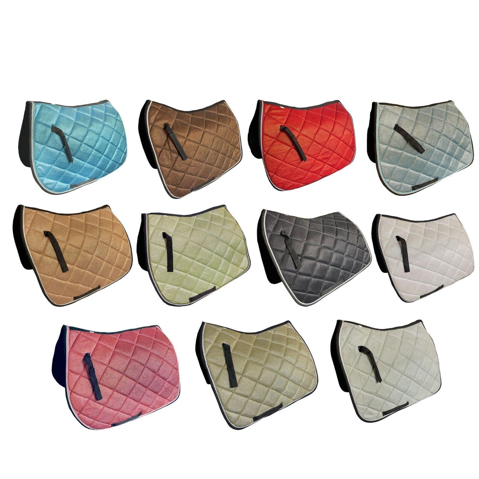 Glitter GP Equestrian Saddle Pads Shimmer Horse Ridding Pad Full Cob ...