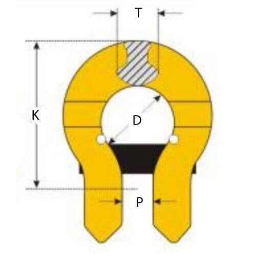 Grade 80 Omega Coupling Link 10mm 3 15 Ton Chain Sling Coupling ...