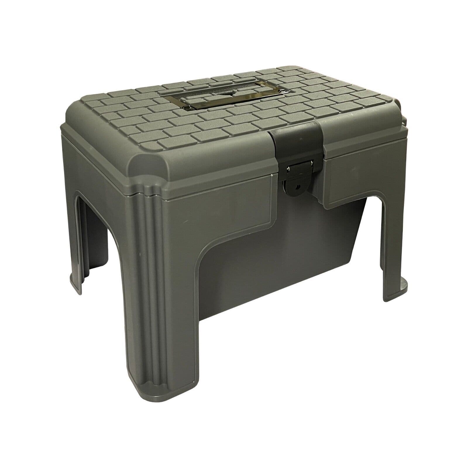 Grey Horse LARGE Step up Grooming Tack Box Seat Step equestrian stable pony