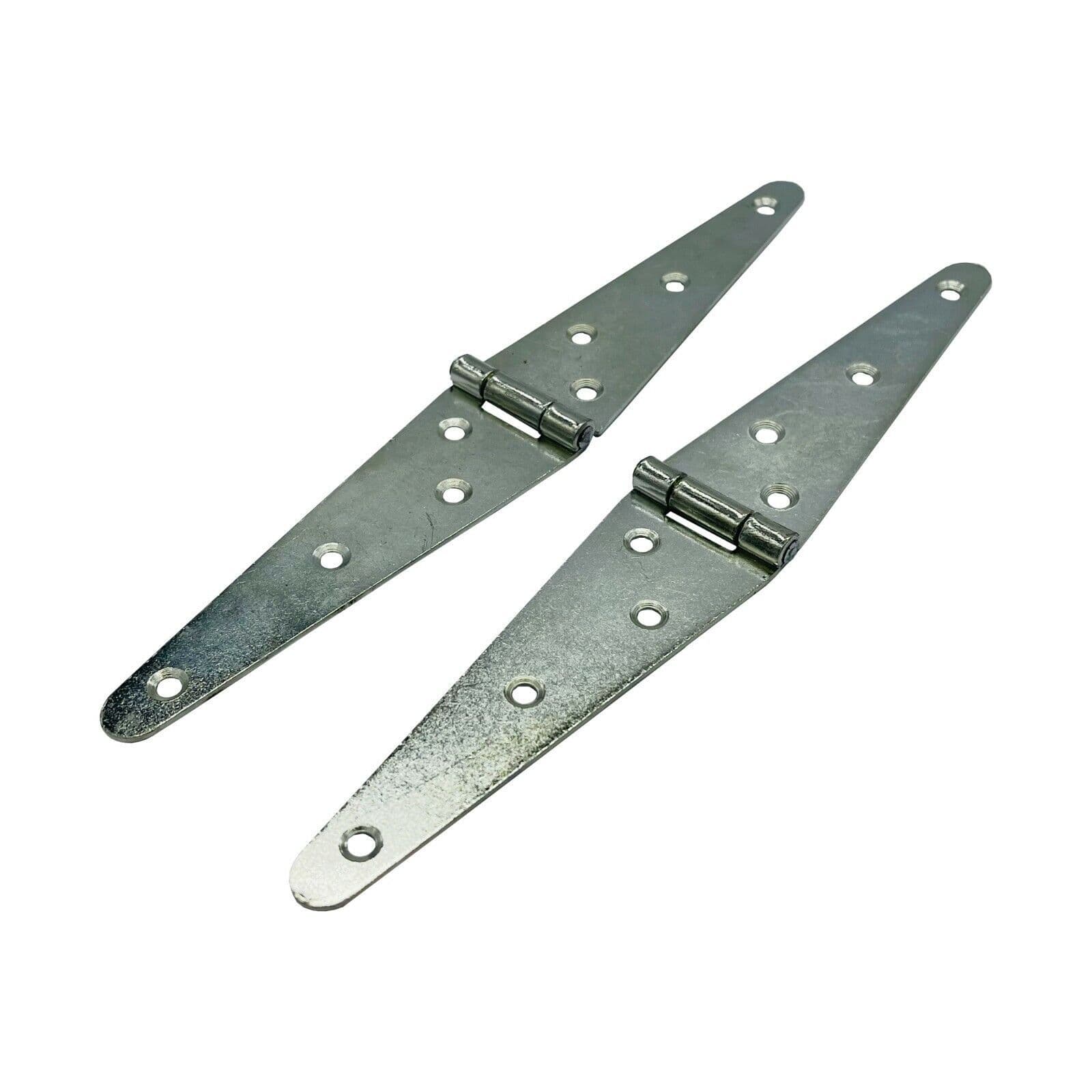 Heavy Duty Strap Hinge Pair Zinc Plated 4" 100mm Shed Gate Barn Door ...