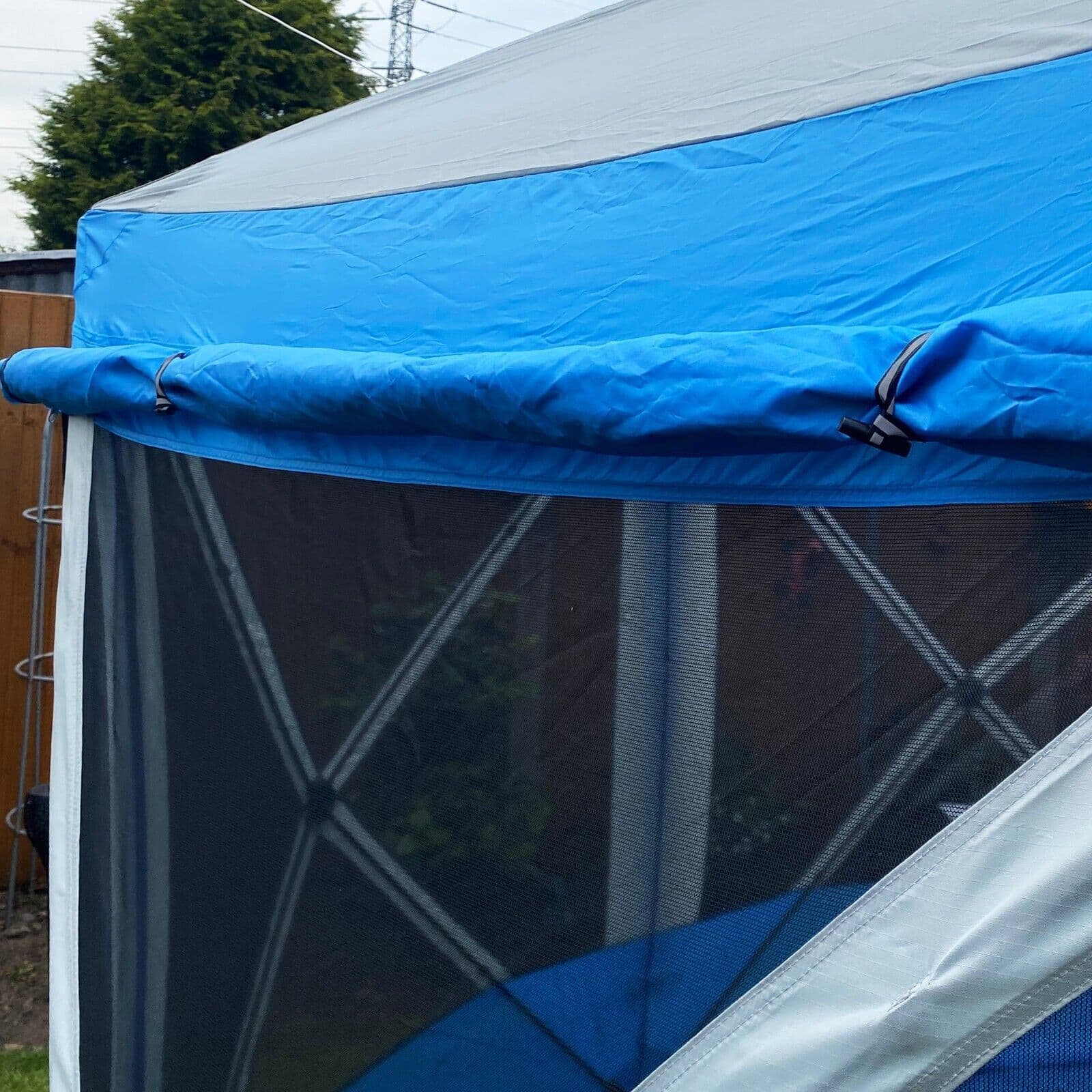 Hexagon Screen House Garden Event Shelter Pop Up Gazebo 3 5m Marquee ...