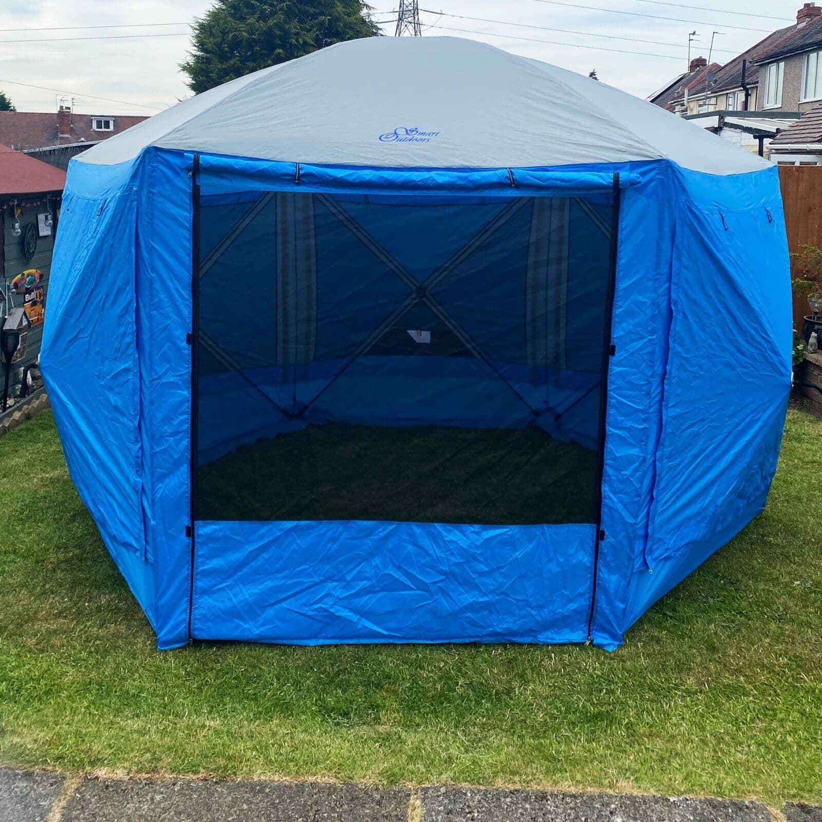 Hexagon Screen House Garden Event Shelter Pop Up Gazebo 3 5m Marquee ...