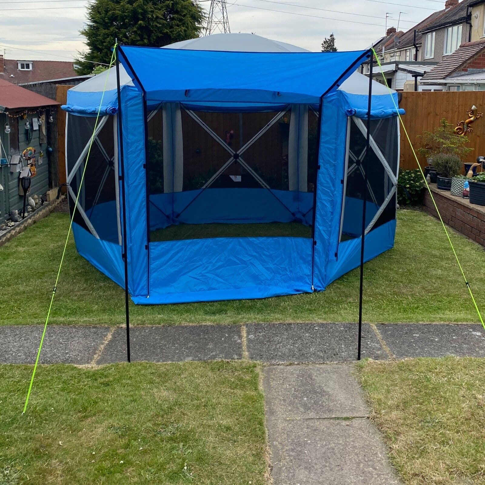 Hexagon Screen House Garden Event Shelter Pop Up Gazebo 3 5m Marquee ...