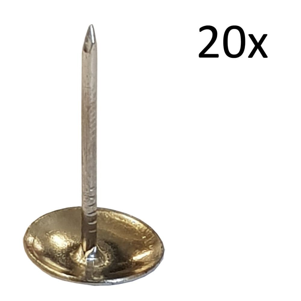 LARGE DOME FASTENER UPHOLSTERY TACKS furniture nails crafts studs wood ...