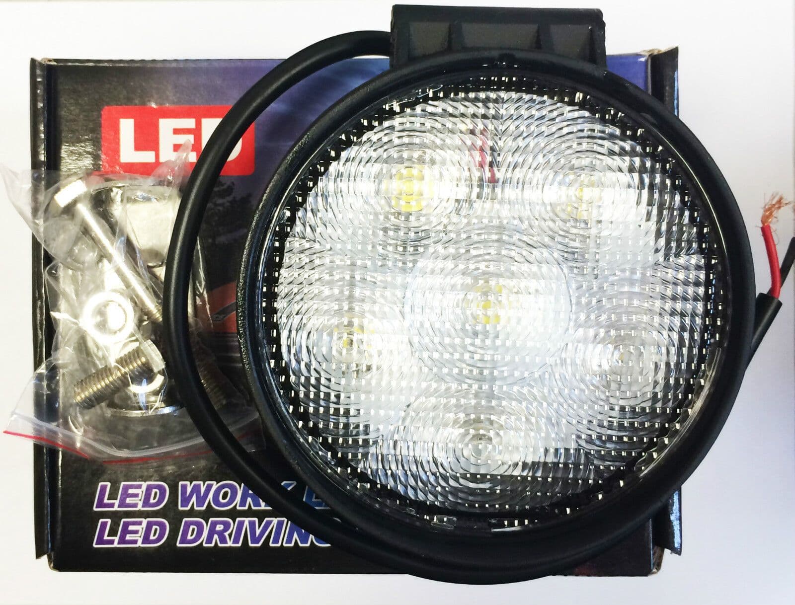 LED WORK LIGHT 18W FLOOD LAMP off road 4x4 ATV VAN CAR TRUCK excavator ...