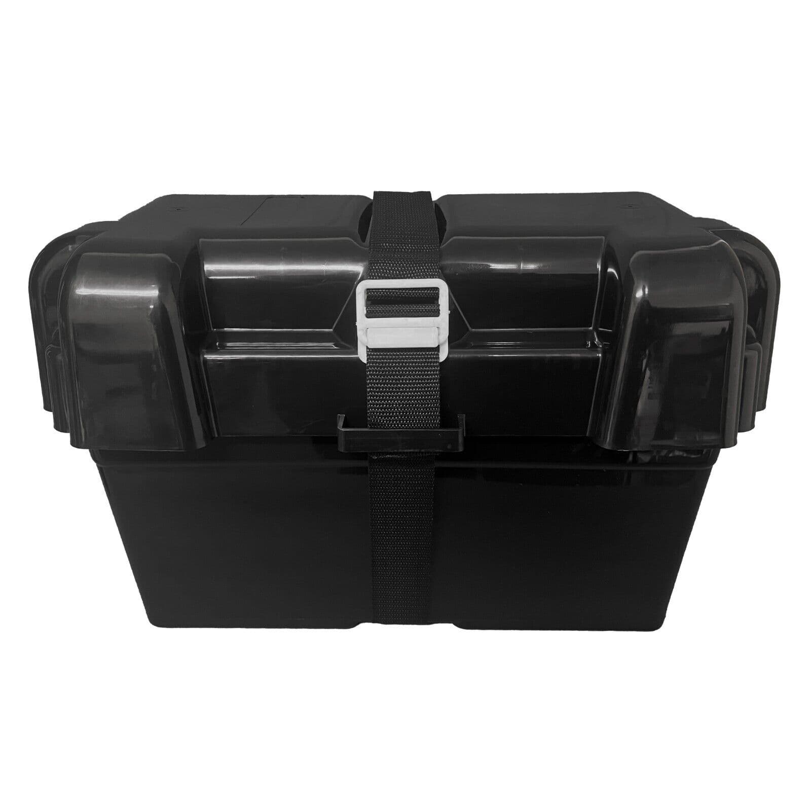 Leisure Battery Box Large with Strap & Divider 110amp Caravan Boat ...