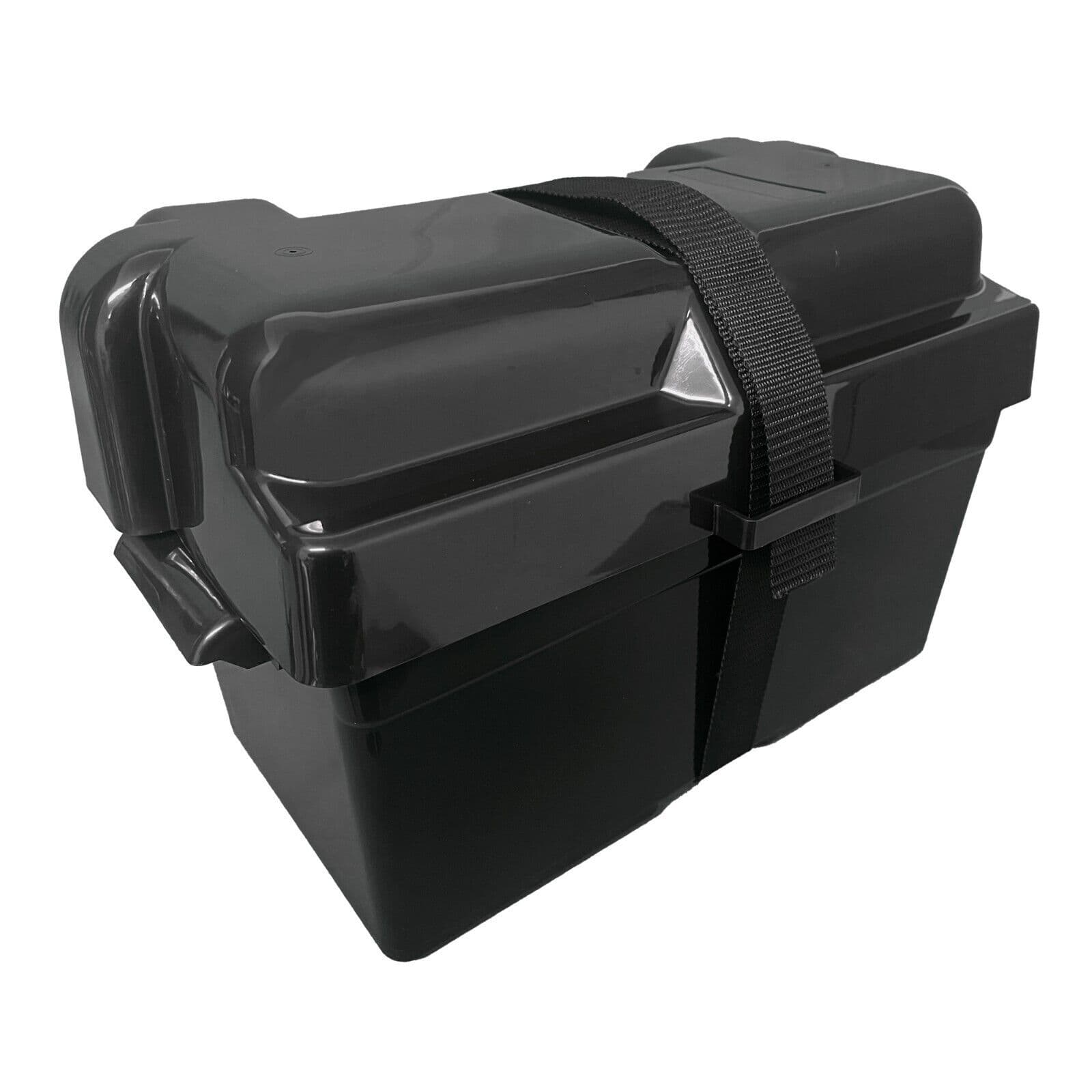 Leisure Battery Box Large with Strap & Divider 110amp Caravan Boat ...