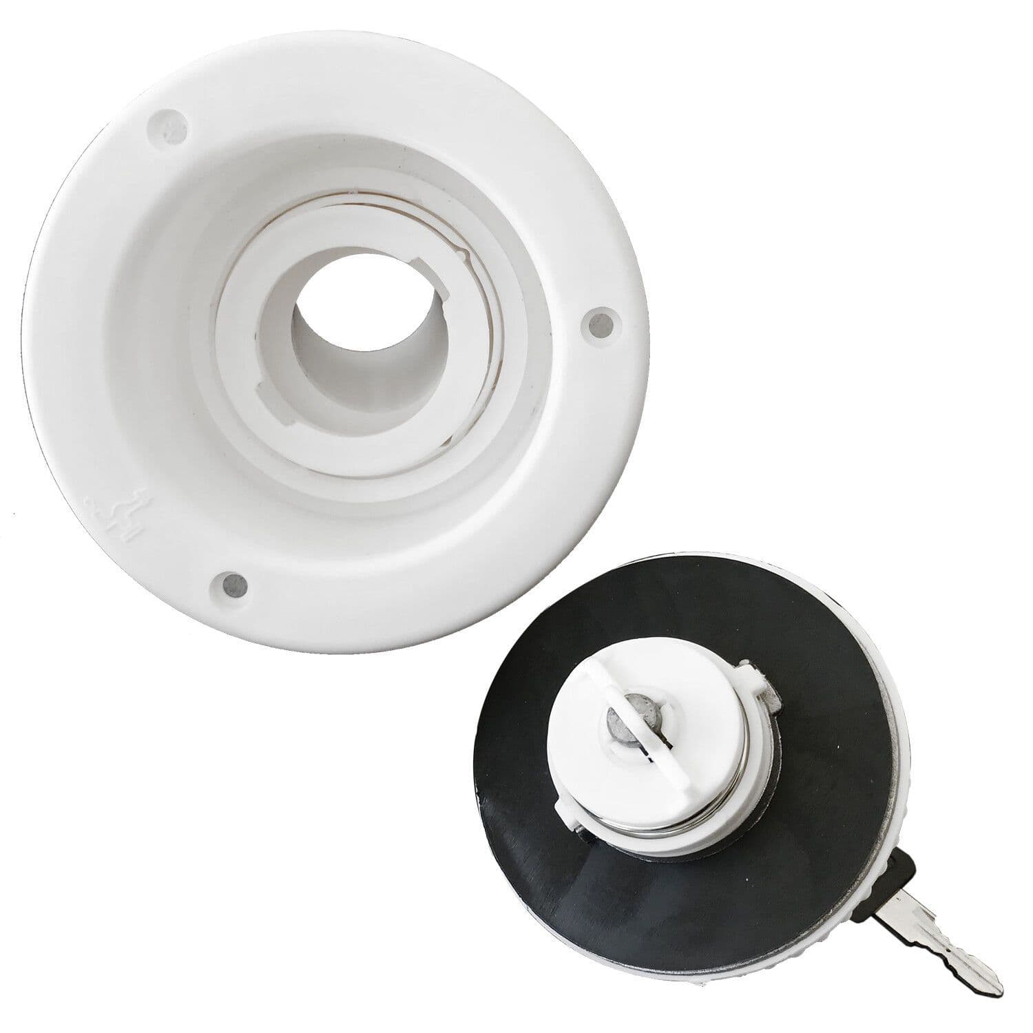 LOCKING WATER INLET & FILLER CAP complete with 2 KEYS motorhome caravan ...