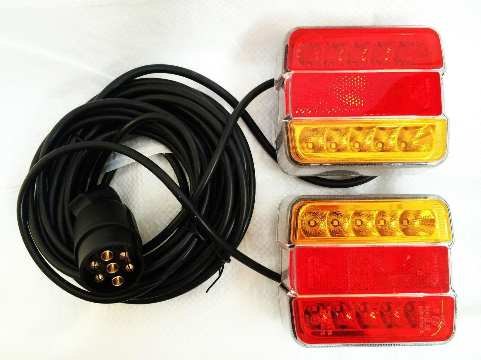 MAGNETIC LED TRAILER TOWING LIGHTBOARD LIGHTS 4 5 METRE CABLE Lamps Cluster