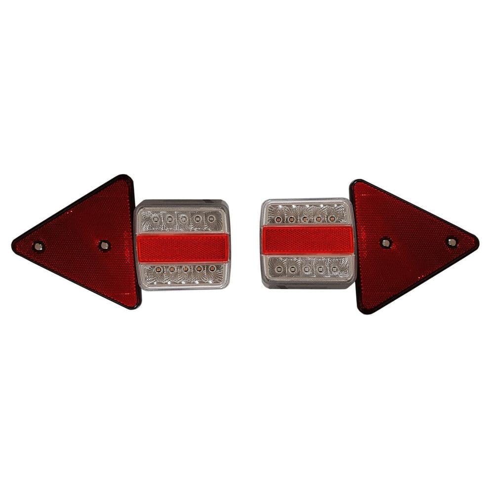 MAGNETIC TRAILER TOWING LED LIGHTS PODS KITS with REFLECTORS x 10 metre