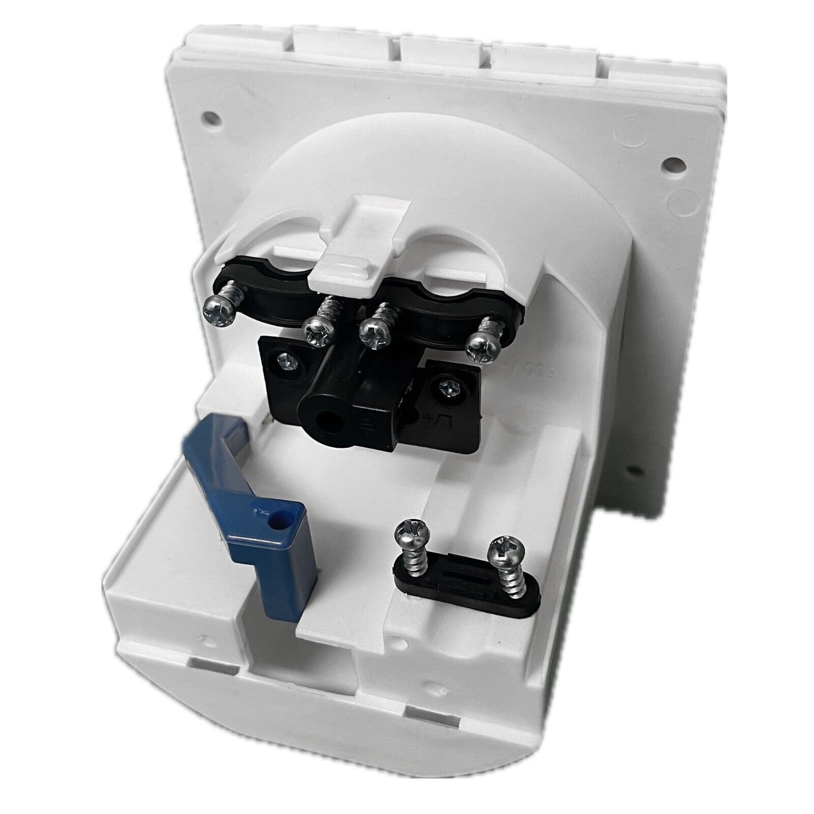 Mains Hook Up Inlet Socket 240v Flush Fitting White Caravan Motorhome ...