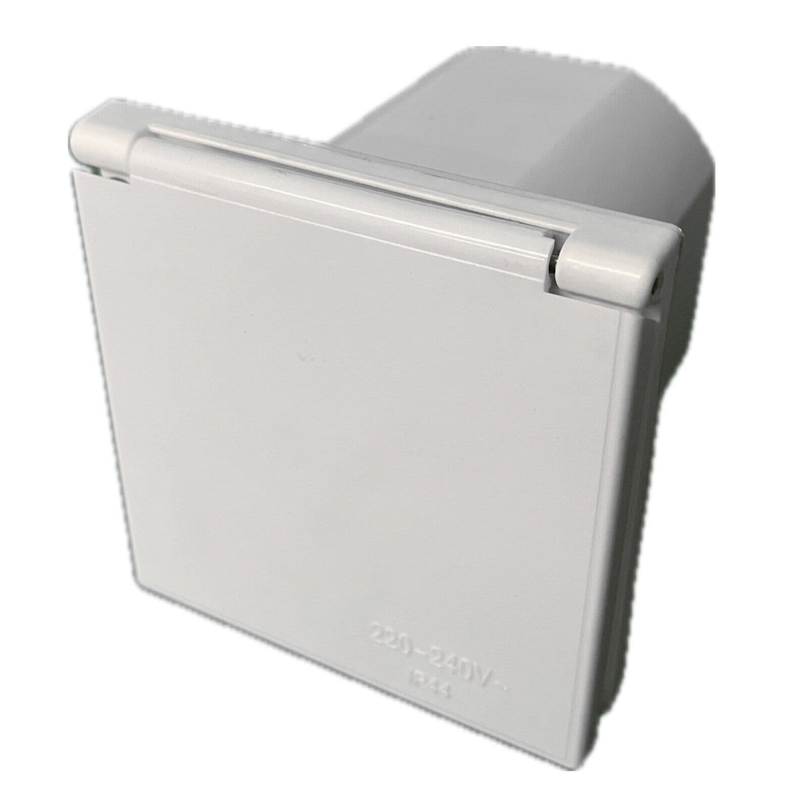 Mains Hook Up Inlet Socket 240v Flush Fitting White Caravan Motorhome ...