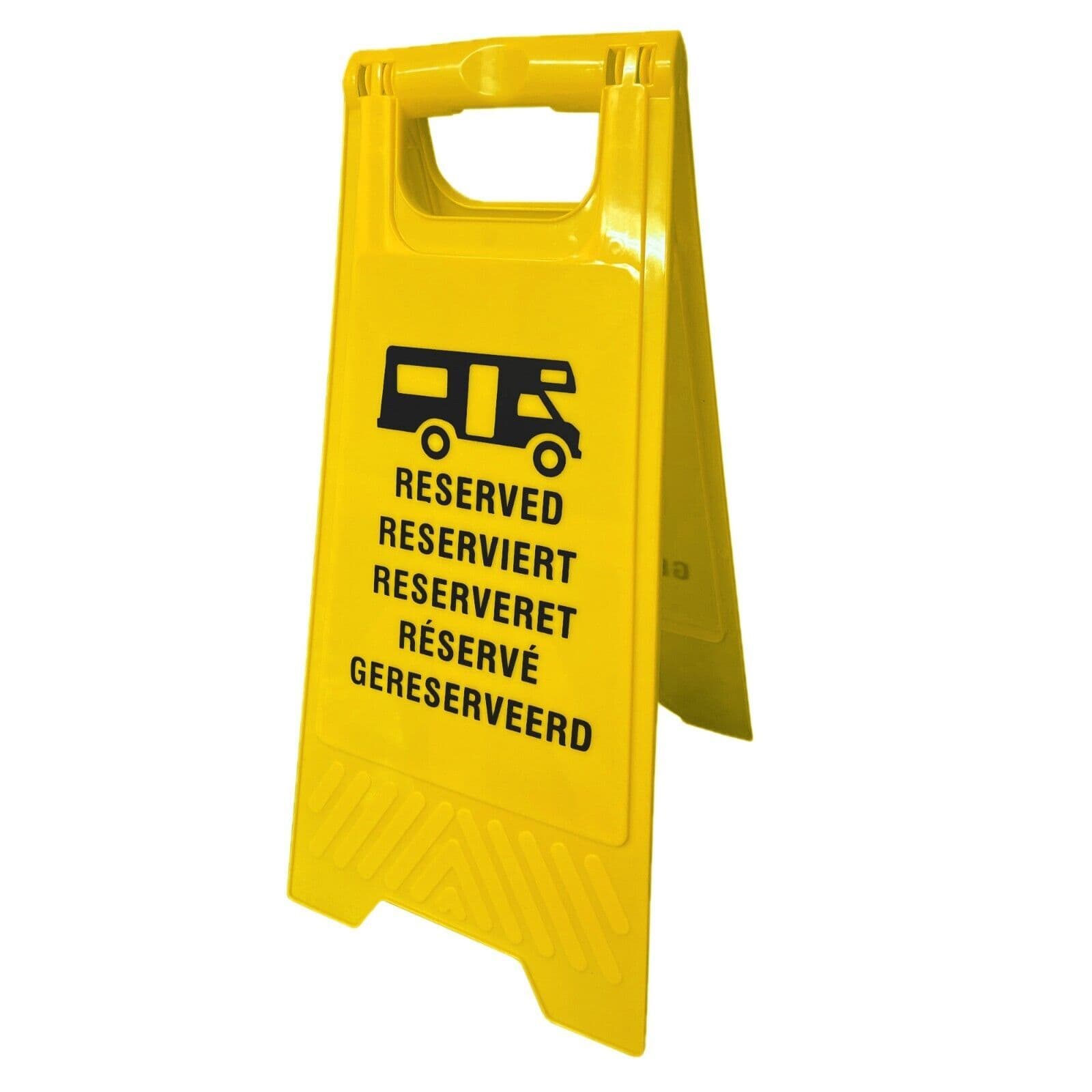 Motorhome Pitch Reserved Sign Marker Board Reserve A Board Caravan ...