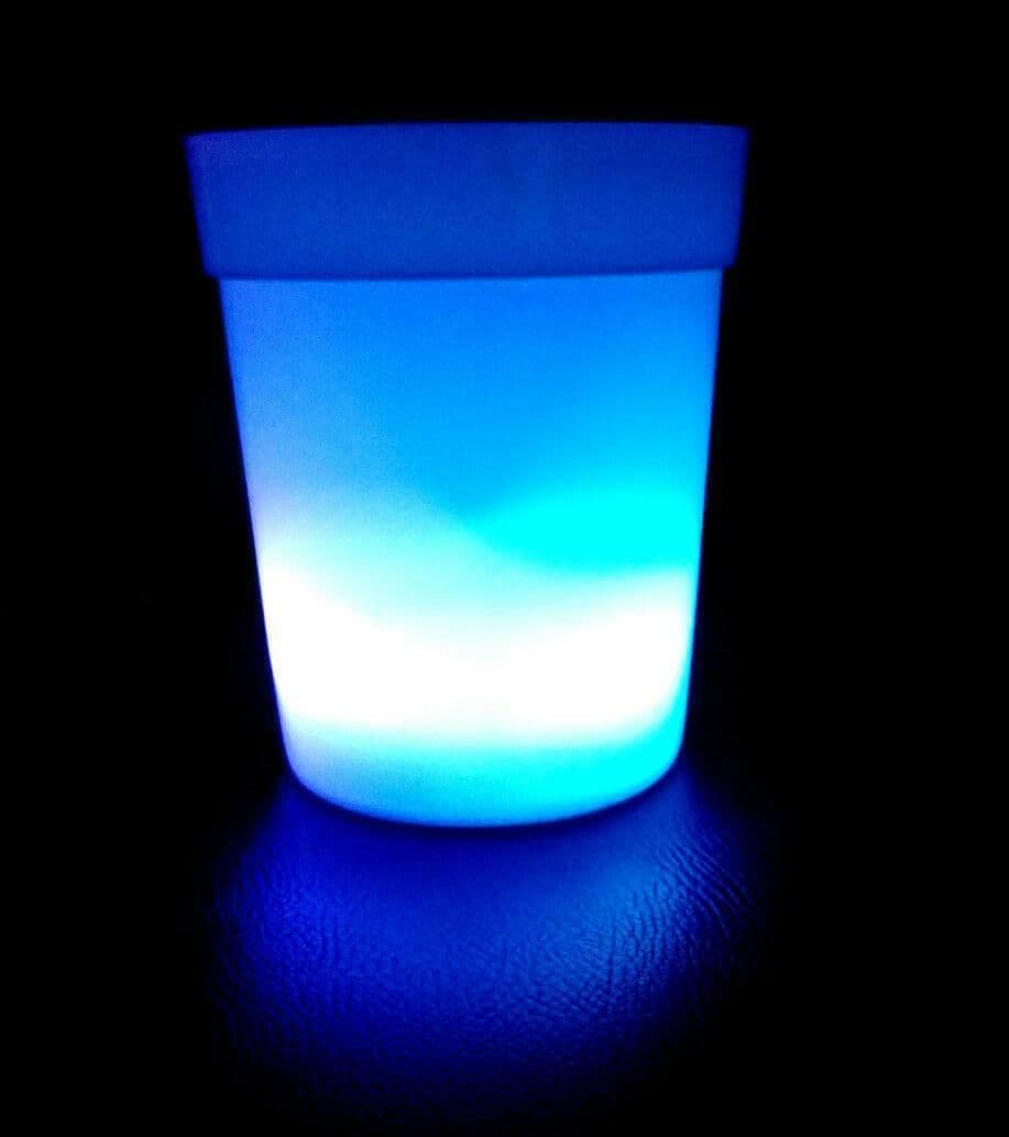 NEW COLOUR CHANGING LED BATTERY POWERED PLANT FLOWER POT LOADS OF PICTURES