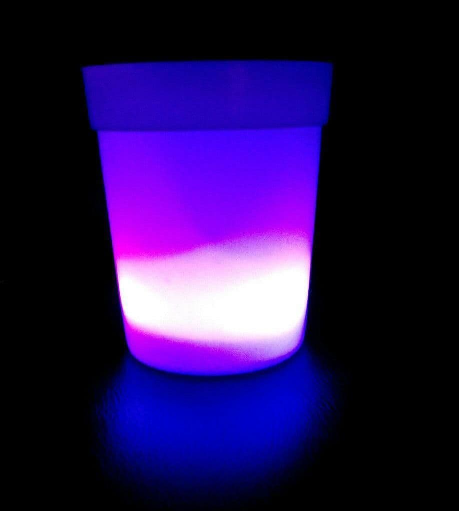 NEW COLOUR CHANGING LED BATTERY POWERED PLANT FLOWER POT LOADS OF PICTURES