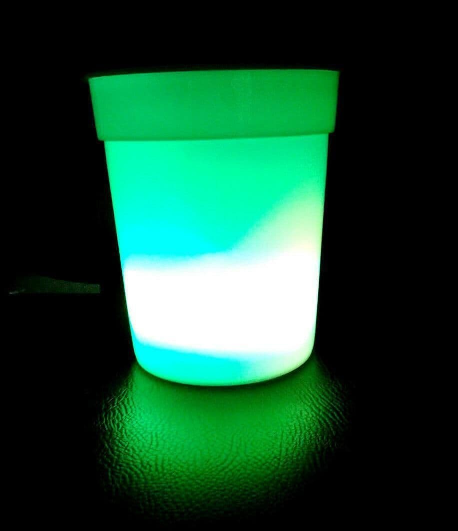 NEW COLOUR CHANGING LED BATTERY POWERED PLANT FLOWER POT LOADS OF PICTURES