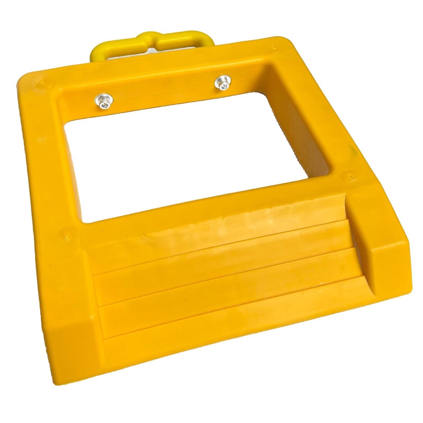 PALLET TRUCK STOP CHOCK HOLDER PUMP TRUCK CHOCK WAREHOUSE LORRY YELLOW