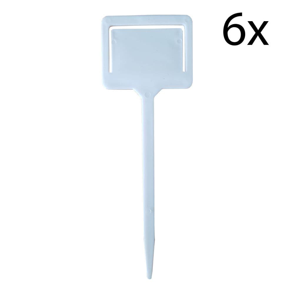 PLASTIC XL PLANT POT LABELS garden marker tray tag T 64mm x 51mm head FP19