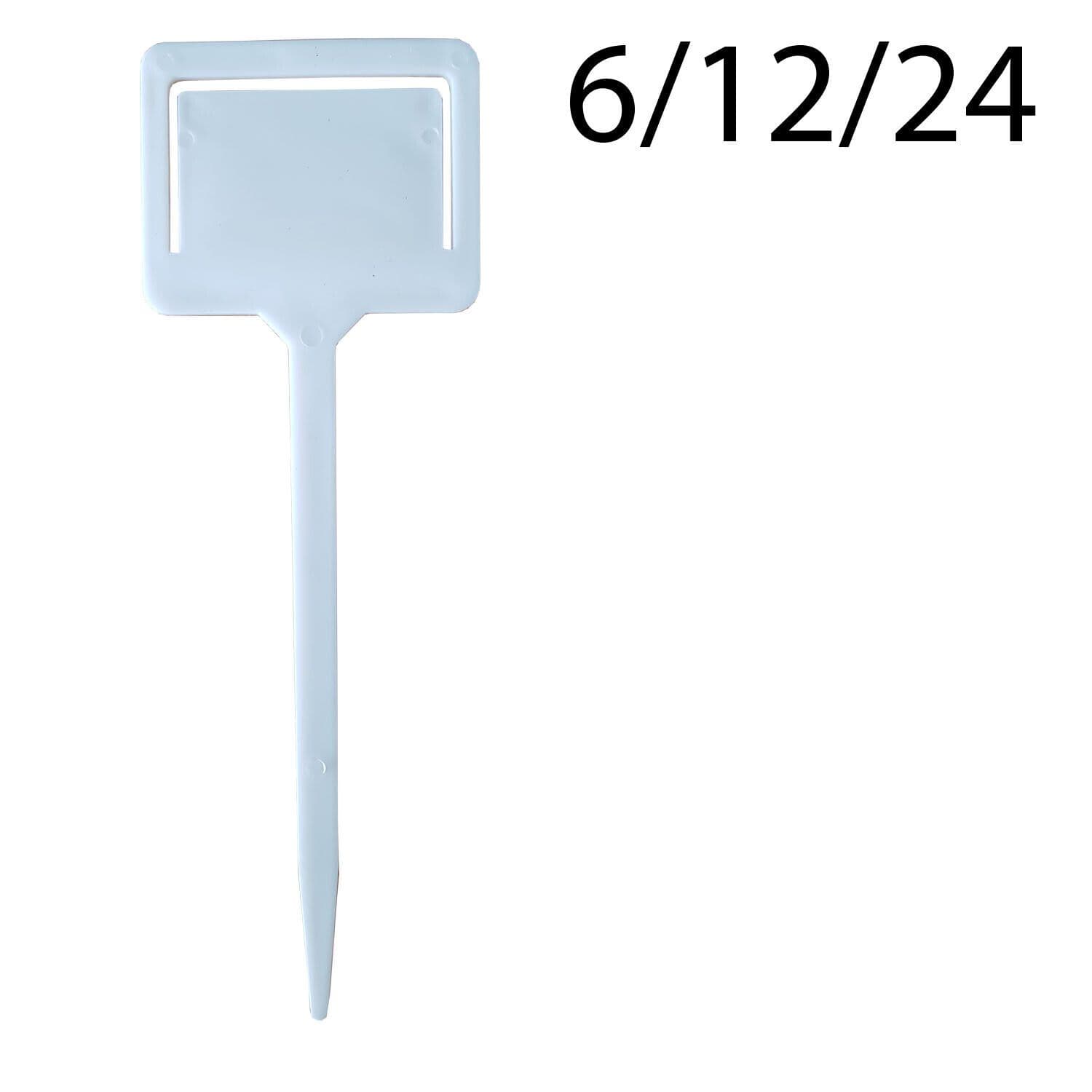 PLASTIC XL PLANT POT LABELS garden marker tray tag T 64mm x 51mm head FP19