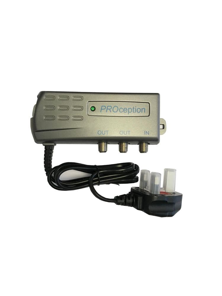 PROception 2 Way Professional Indoor Aerial Signal Booster Amplifier