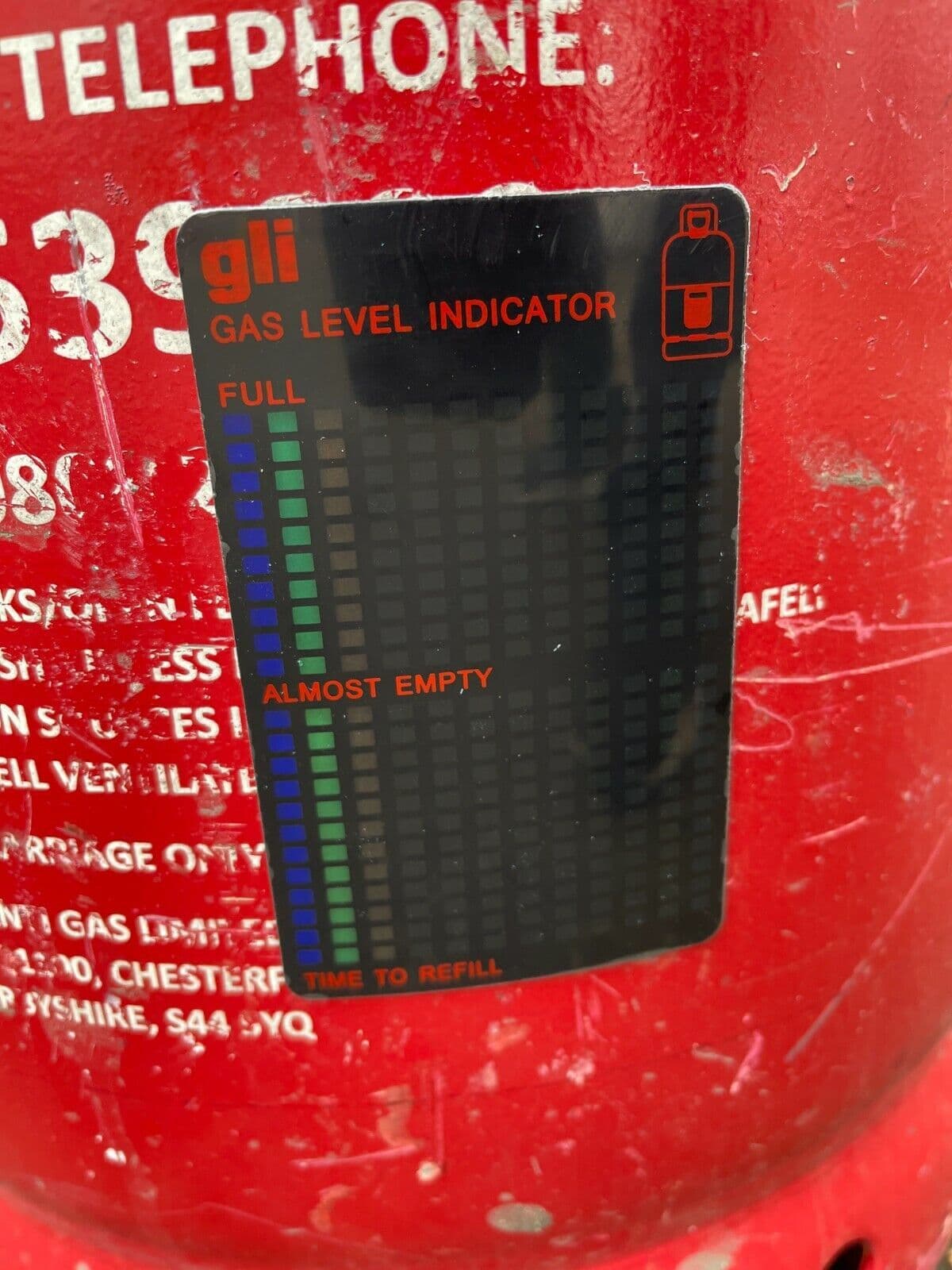 PROPANE BUTANE LPG FUEL GAS TANK LEVEL INDICATOR caravan motorhome boat