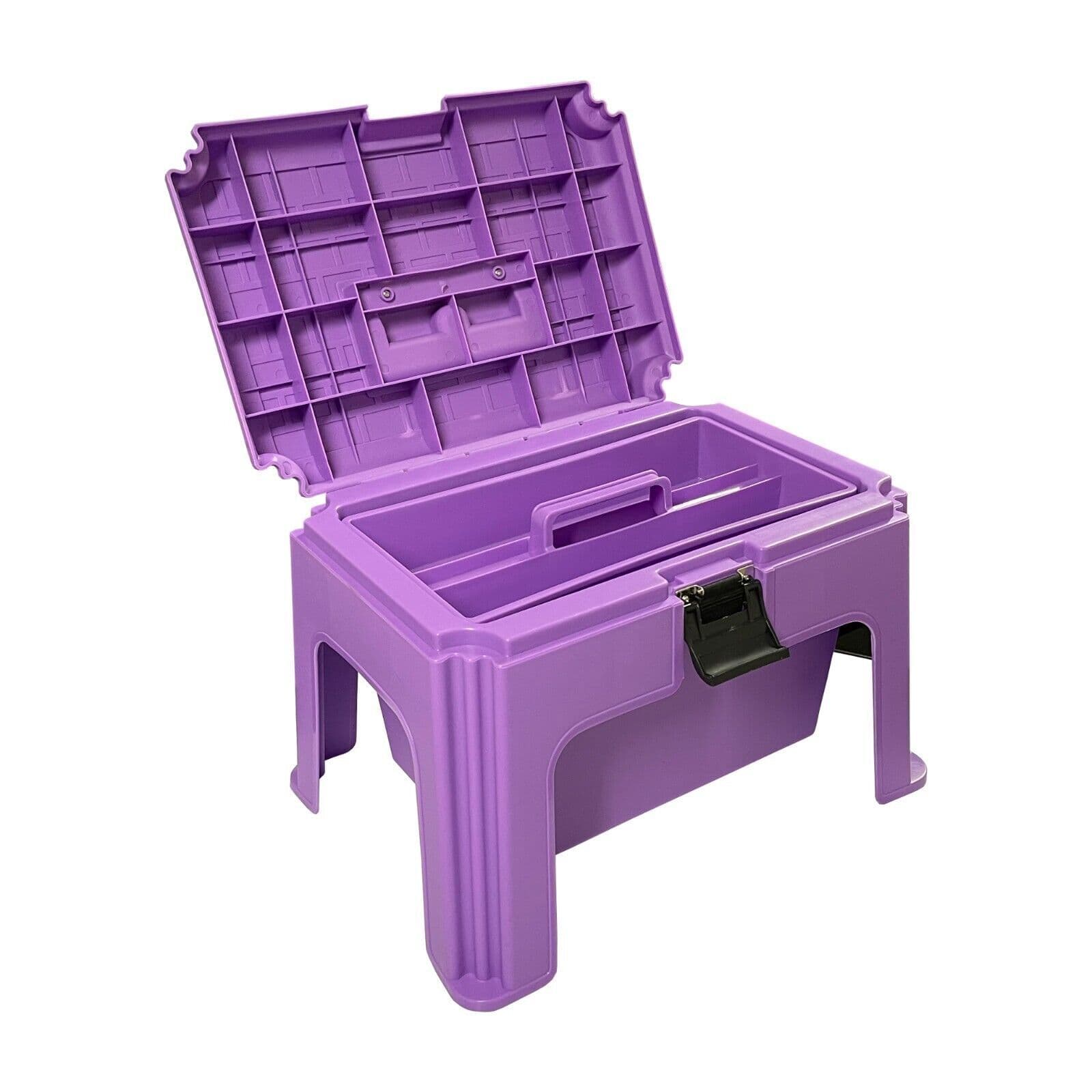 Purple Horse LARGE Step up Grooming Tack Box Seat / Stool equestrian ...