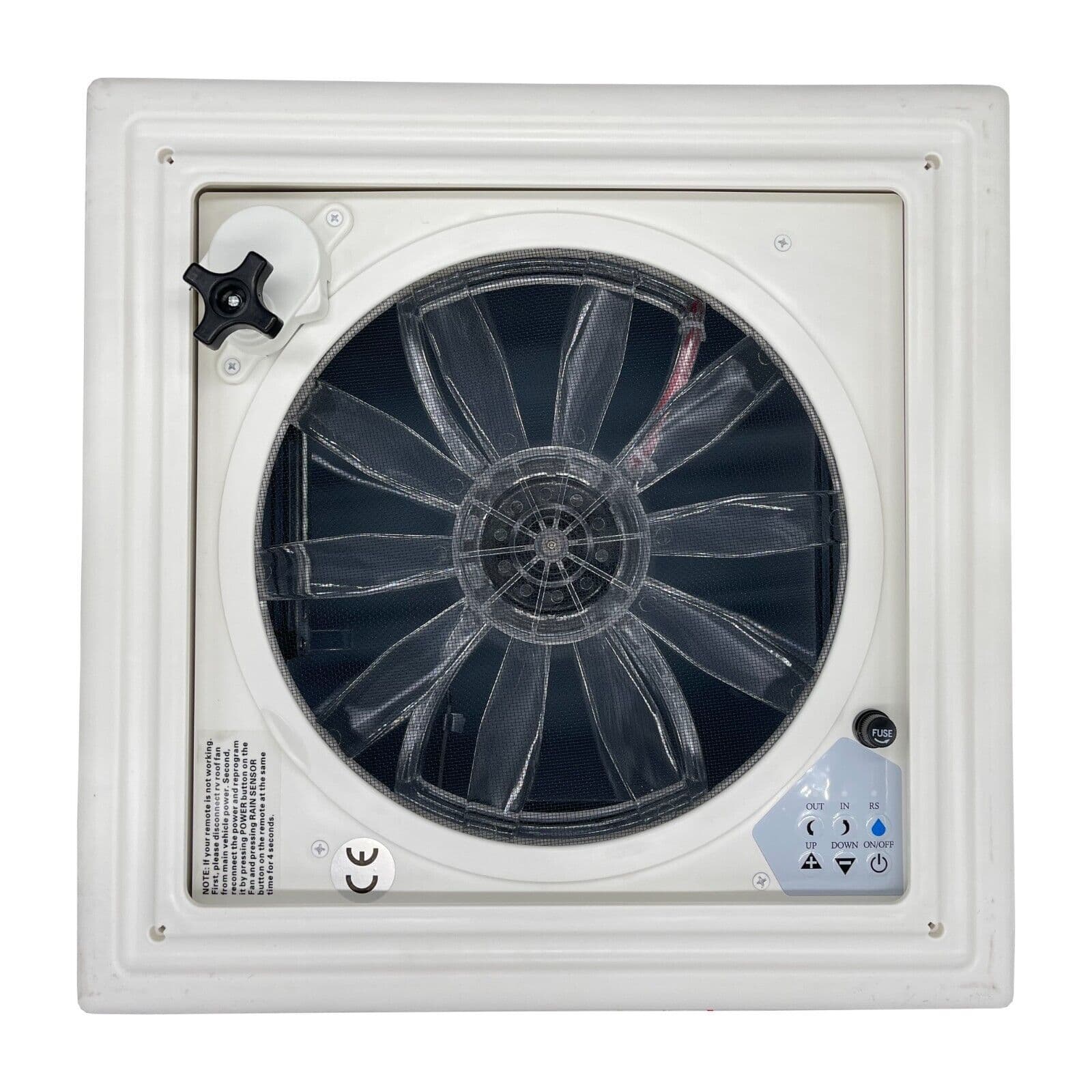 Remote control Roof Vent with Rain Sensor 400mm x 400mm 12v Caravan ...