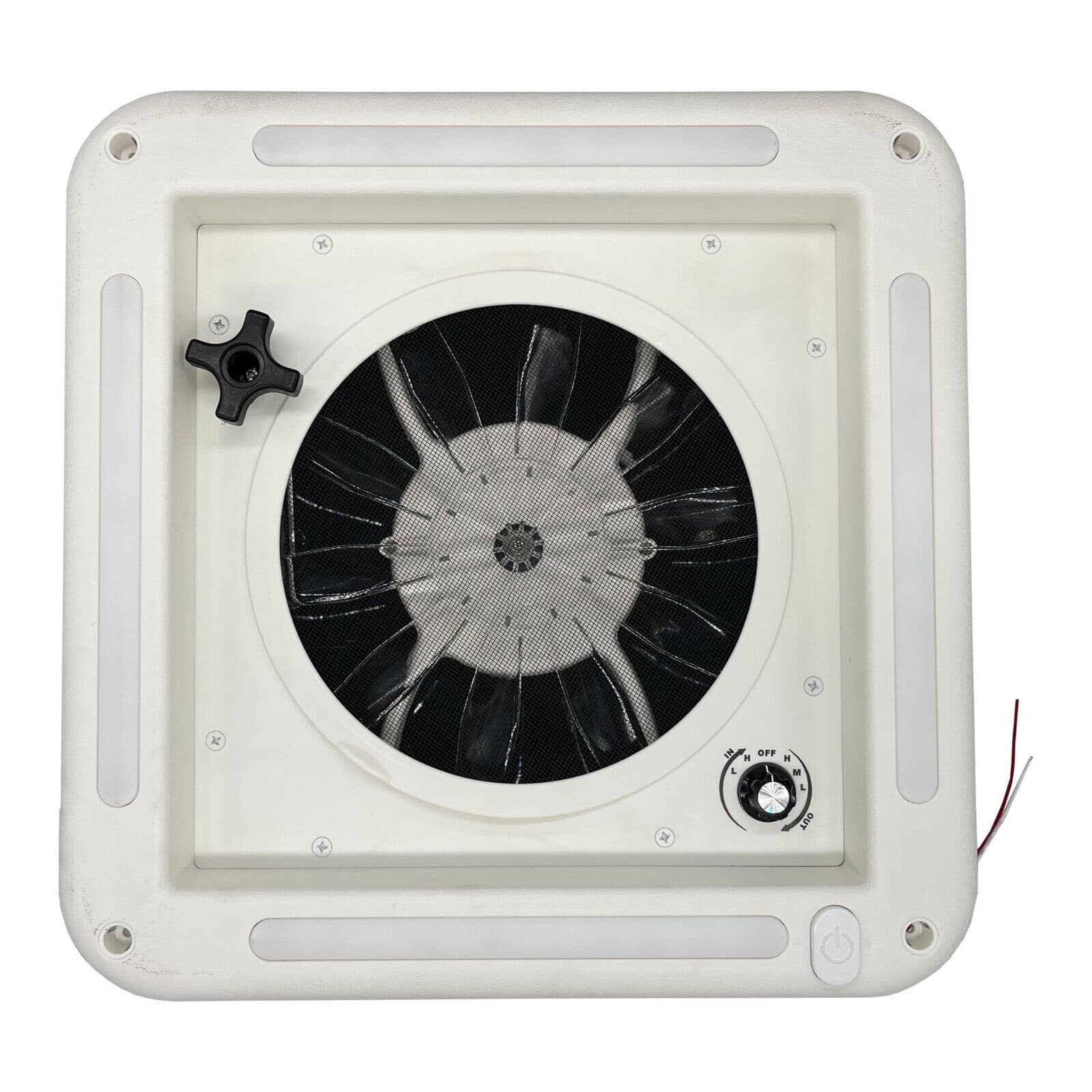 Roof 12v Vent 280mm x 280mm Caravan Motorhome Camper fan ventilation ...