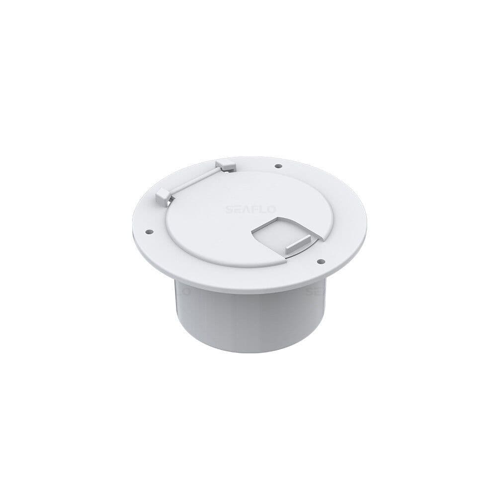 RV AMERICAN MOTORHOME ROUND ELECTRICS CABLE HATCH caravan campervan boat