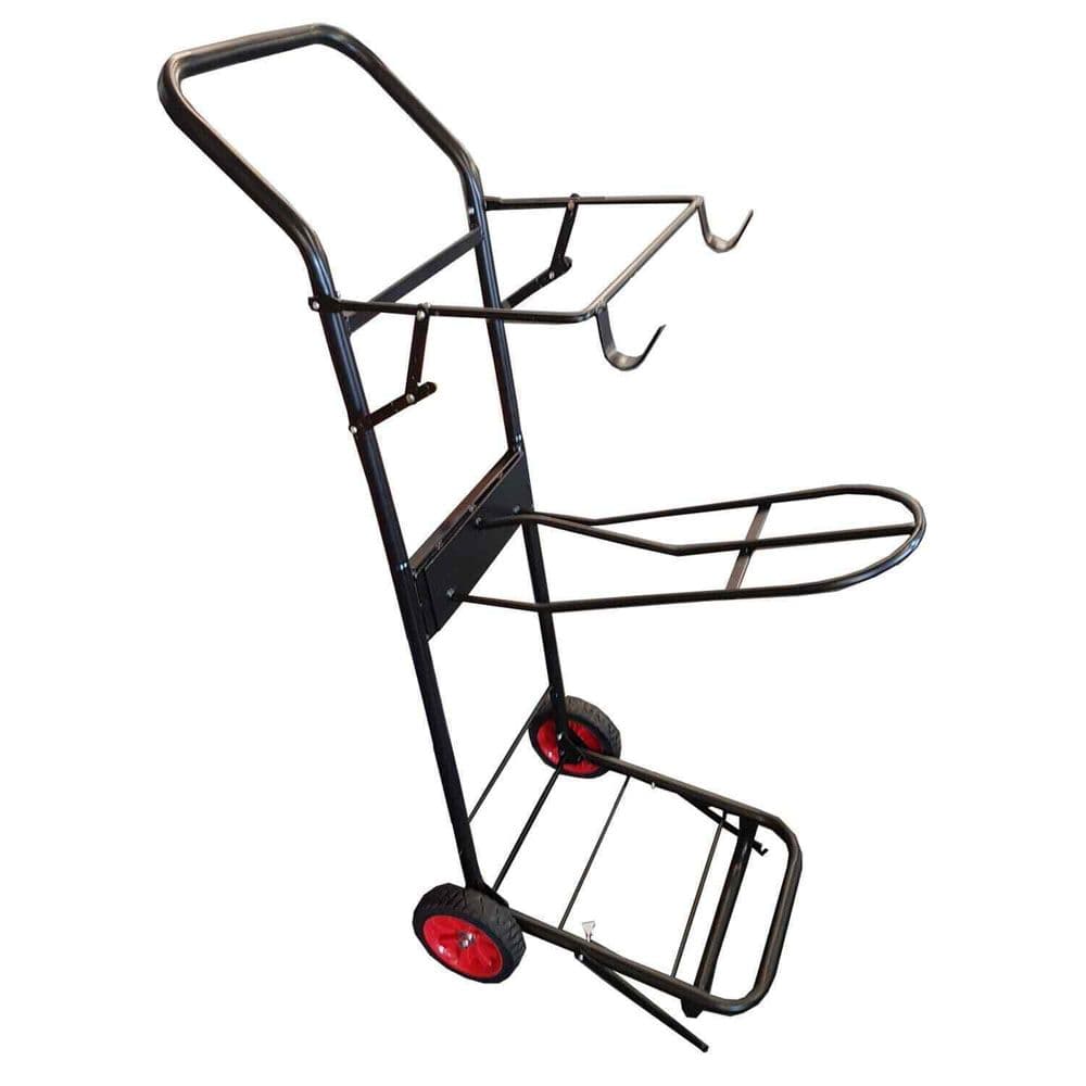 Saddle Rack Tack Trolley Cart Folding - Horse Equestrian Bridle Hook ...